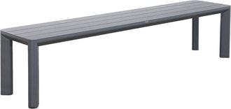 Sweeek Banc de jardin anthracite MADISON aluminium. 4 places. 200 x 40 x 45 cm