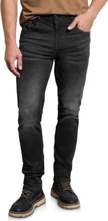 Street One Men Street One Men Herren 3716812 Slim Leg Jeans, Black Random wash, 38W x 34L