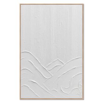 DekoArte Bilder Wandbilder Wohnzimmer MAREA 60x90cm - Bilder mit Rahmen Farbe Holz im Lieferumfang enthalten