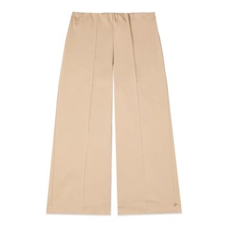 Oltre Baumwollmischung Cropped Hose - - Trousers - Damen - Beige - 3XL