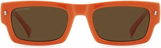 Dsquared2 unisex, Accessoires, Orange, Taille: 55 MM Icon 0027/S Lunettes de soleil