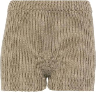 Max Mara Femme, Shorts, Beige, Taille: 38 FR Cotton Knitted Shorts