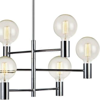 Marksl&ouml;jd Markslojd - Suspension Led chrome 6 points lumineux Capital - Marksl&ouml;jd