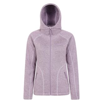 Mountain Warehouse Nevis Hoodie mit durchgehendem Reißverschluss für Damen (Violett)
