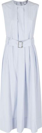 Isabelle Blanche Femme, Robes, Bleu, Taille: 40 FR Belt Dress