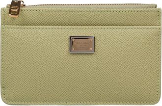 Dolce & Gabbana Femme, Accessoires, Vert, Taille: ONE Size Porte-cartes Dauphine
