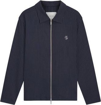 Filling Pieces Homme, Vestes, Bleu, Taille: XS Coach Jacket Pinstripe