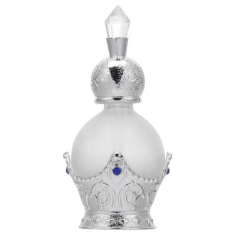 Lurrose Retro Glas Parfümflasche mit Ätherischem Öl dosierer Nachfüllbare Vintage Flasche im Arabischen Stil Kleine Leere Flasche für Reise und Geschenk Silbe