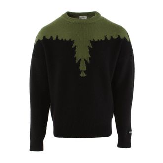Marcelo Burlon Block Wings Knit Boxy Crew - - Knitwear - Herren - Schwarzk - XL