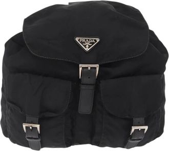 Prada unisex, Pre-owned, Noir, Taille: ONE Size Sac &agrave; dos Vintage en Nylon Pre-owned