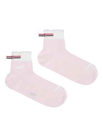 Thom Browne chaussettes Hector en maille pointelle - Rose