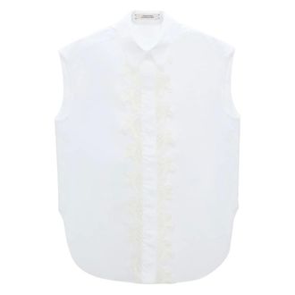 Dorothee Schumacher Femme, Tops, Blanc, Taille: 40 FR Poplin Power Blouse