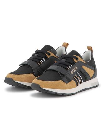 HUGO BOSS Textile Low-Top Sneaker - Black