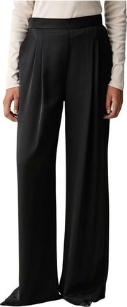 Joseph Ribkoff Pantalon large en satin - Femme - Pantalons - Noir - Taille: 40 FR