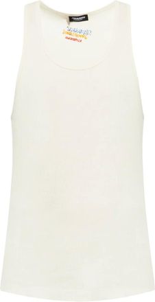 Dsquared2 cotton tank top - Tons neutres