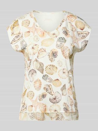 Marc Cain Regular Fit T-Shirt mit Allover-Motiv-Print