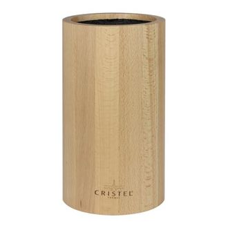 Cristel BCBHR Messerblock aus Buchenholz, rund