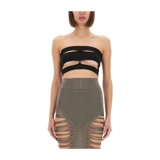 Rick Owens Tanja Bandeau Top - - Tops - Damen - Schwarzk - S