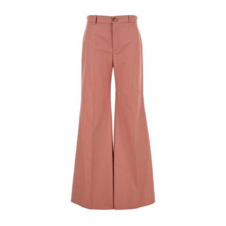 Chlo&eacute; Femme, Pantalons, Rose, Taille: 40 FR Pantalon Palazzo en coton