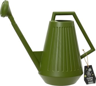 Decoris Gießkanne m. Brausekopf 9l Gartenpflanzen Balkon & Terrasse Grün - Kunststoff recycelt - Großes Gießgefäß - Spritzkrug Spritzkanne m. Brause Garten - 