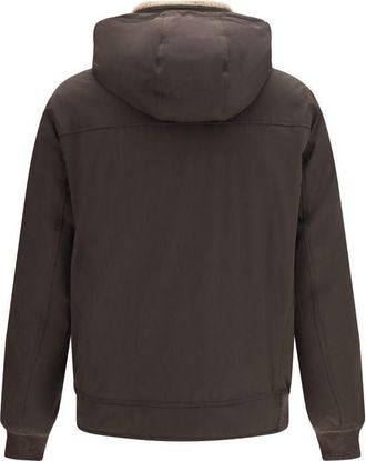 Brunello Cucinelli Nylon Shell with Goose Down Down Jacket - Brown