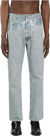 Maison Margiela Homme, Jeans, Bleu, Taille: W31 Jean Droit &agrave; Bande
