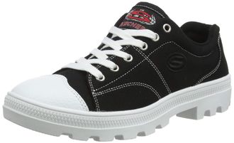 Skechers Damen Roadies-true Roots Sneaker, Black Canvas White Leather Trim Blk, 39 EU