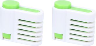 UPKOCH 2pcs 5 Schichten Tortenboden Schneidhilfe Kunststoff Dessert Sandwich Für Geschnittene Laibdicke Bagelschneider Gebäckscheibe Gadgets Schichtung Schne