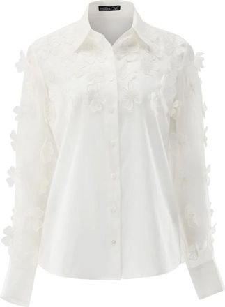 van Laack Femme, Blouses et Chemises, Blanc, Taille: 44 FR Cellya Blouse