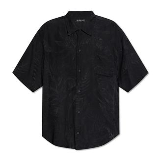 Balenciaga Seidenhemd mit Tasche - - Shirts - Herren - Schwarzk - L