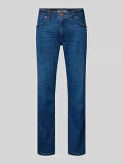 Wrangler Straight Fit Jeans im 5-Pocket-Design Modell Greensboro