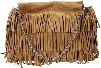 Tory Burch Tory Burch Crossbody Bags - Hobo Fringe Fleming Bag Brown - Gr. unisize - in Braun - für Damen