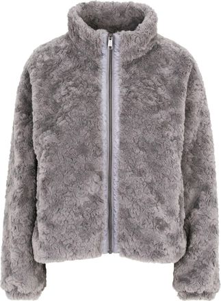 Covered Damen Kunstfell Jacke Chloe, Gr&ouml;&szlig;e:XXL, Farbe:Grau