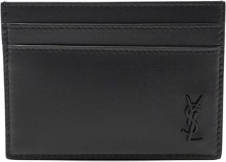 Saint Laurent 2010-2025 Small Leather Cassandra Case card holder - Noir