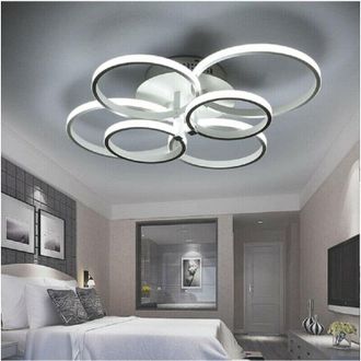 Trade Shop Trade Shop - PLAFONIERA LED MODERN 6 ANEL LAMPADARIA 51 W LUCE FREDDA CALDA NATURALE C08