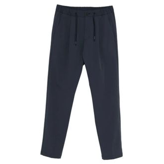 Herno Blaue Hose mit Kordelzug Gerades Bein - - Trousers - Herren - Blau - XL