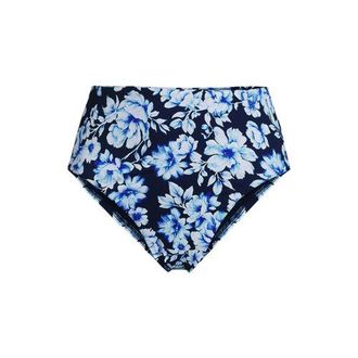 Lands End High Waist Bikinihose, leichtes Shaping, Damen, Gr&ouml;&szlig;e:34 regular, Blau, Nylon-Mischung, by Lands End