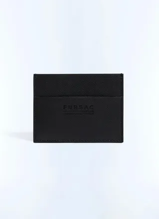 Fursac Porte-cartes en cuir Saffiano - Taille Unique - Homme