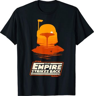 Star Wars Empire Strikes Back Boba Fett Silhouette T-Shirt