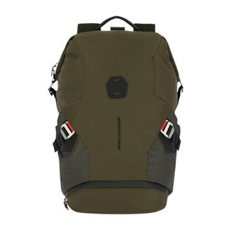 Piquadro Gr&uuml;ner antiviraler Rucksack aus recyceltem Stoff f&uuml;r Laptops - - Bags - Herren - Gr&uuml;n - ONE SIZE