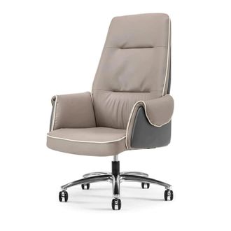 Generic Ergonomischer Bürostuhl, Schlichter Bürostuhl, Leder-Schreibtischstuhl, 160° verstellbare Rückenlehne mit hochdichtem Schaumstoffpolster