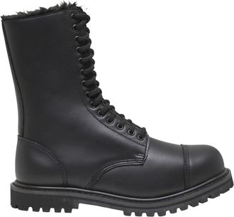 Brandit Plateau Phantom Fur Liner 14 Eyelet Boots, black, Gr&ouml;&szlig;e UK9/EU43
