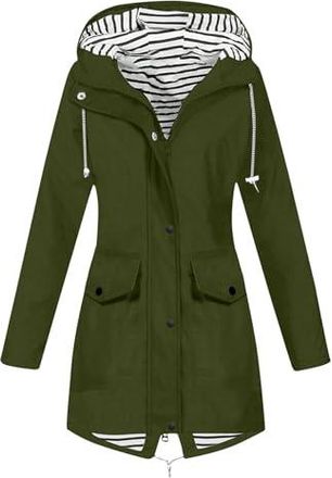 Generic Vestes dautomne et dhiver 2026 pour femmes, trois en une deux pi&egrave;ces, coupe-vent, veste de costume dalpinisme en plein air, Vert, XXL