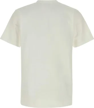A Bathing Ape Whitexgreen Exterior: Cotton T-Shirt T-shirts And Polos