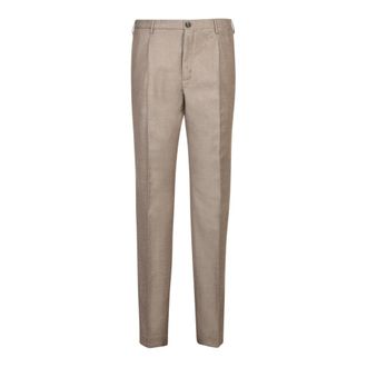 Incotex Beige Woll Tapered Fit Hose - - Trousers - Herren - Beige - XL
