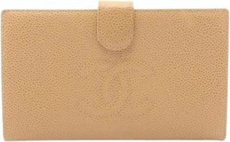 Chanel Portefeuille Long Pre-owned (Bi-fold) - Femme - Pre-owned - Beige - Taille: ONE Size