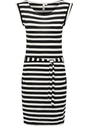 Ragwear Sommerkleid Tagg Stripes gestreiftes Damen Minikleid mit Taillenband und Taschen