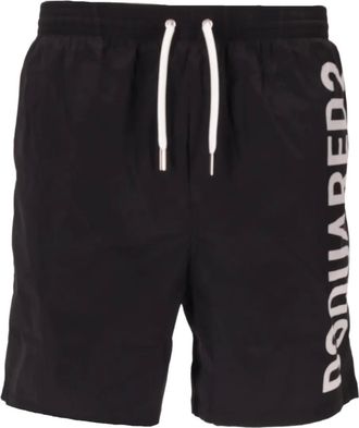 Dsquared2 Badeshorts mit Logo-Print - Schwarz