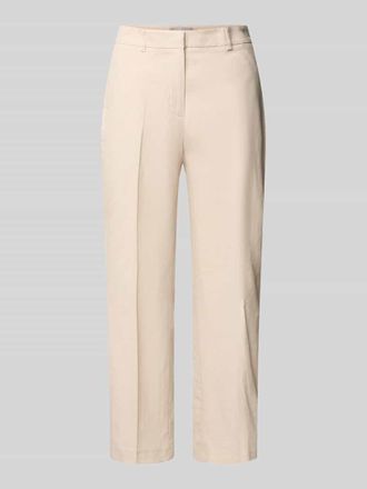 Christian Berg Straight Fit Stoffhose aus Leinen-Mix