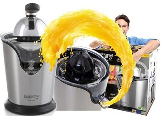 Camry Camry Elektrische Zitruspresse, Edelstahl, Grau/Schwarz, camry_CR 4006